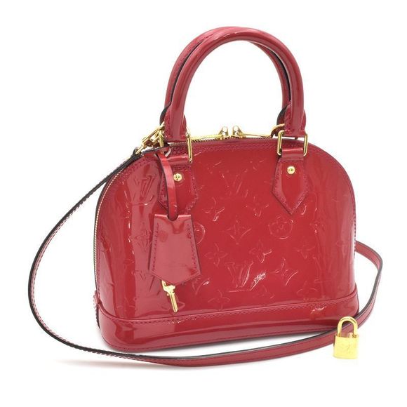 Louis Vuitton | Bags | Louis Vuitton Alma Bb Monogram Vernis Handbag ...